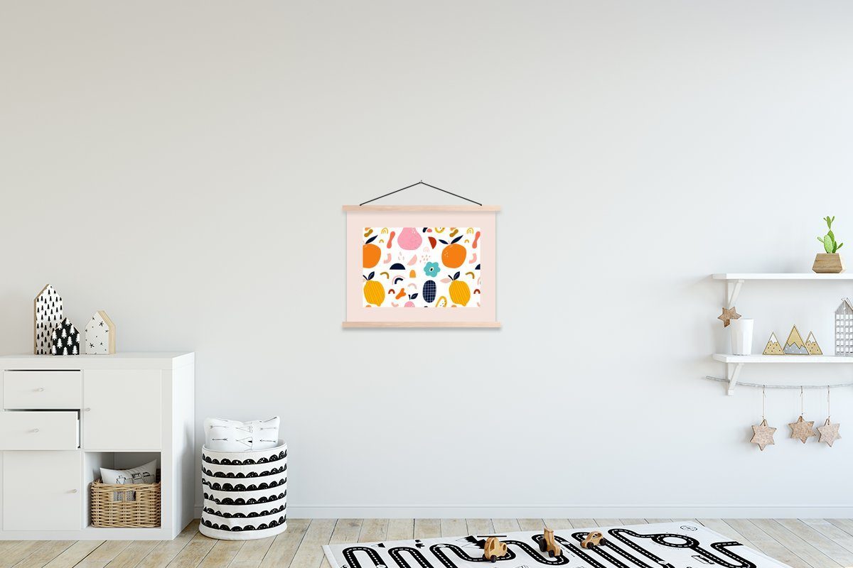 Muchowow Poster Pastell Lebensmittel Obst Blume Zitrone 1 St