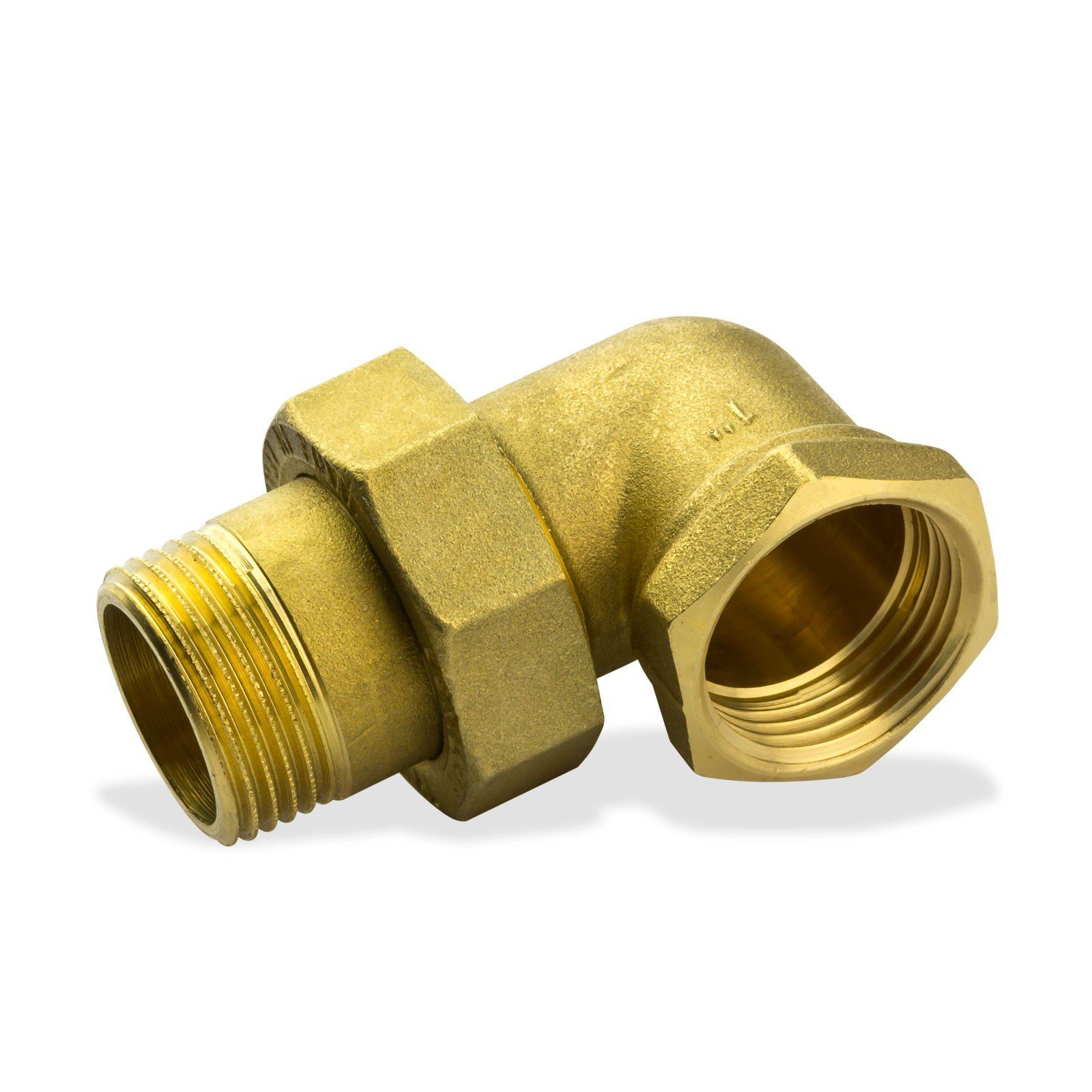 General Fittins Gewindefitting Messing Fitting Winkelverschraubung 1/2 Zoll IG/AG DN15