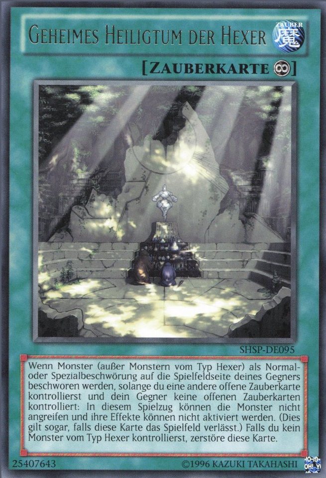 Recollectibles Sammelkarte Yugioh Karte Geheimes Heiligtum Der Hexer