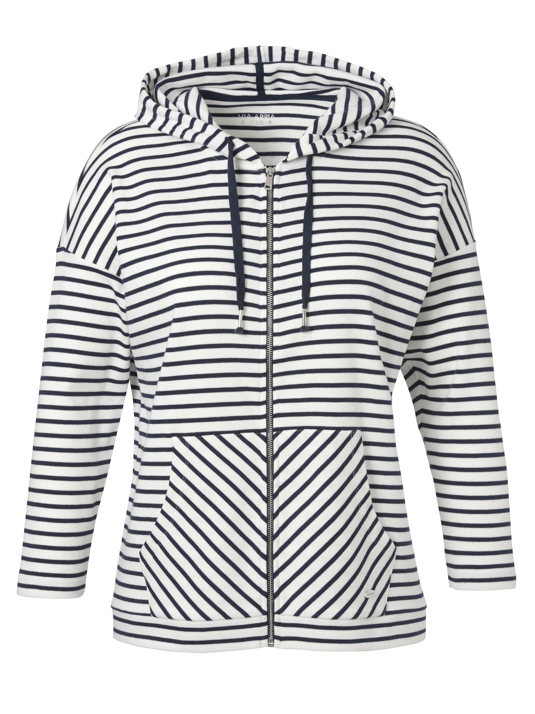 VIA APPIA DUE Kapuzenstrickjacke