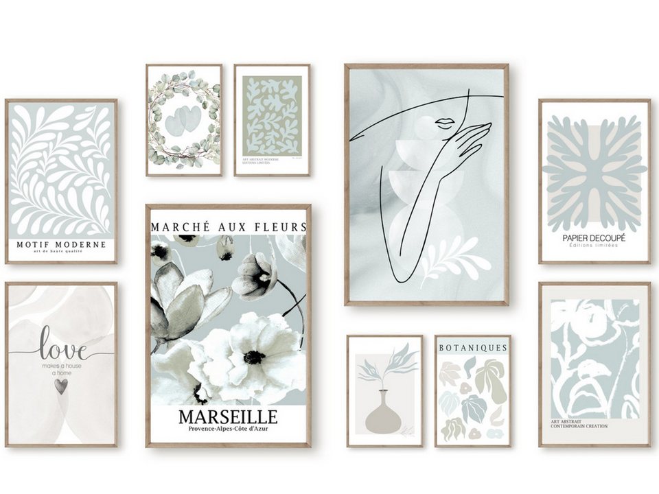Homestyle Accessoires Poster Bilderwand Wandbilder Bilder Set MarchÉ