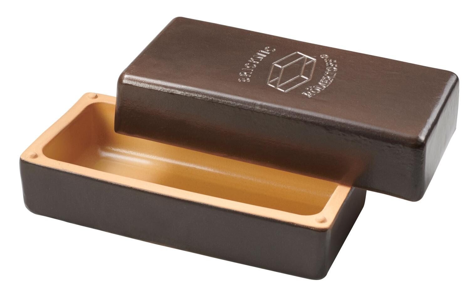 RÖMERTOPF Römertopf Bricknic Brick Black Edition BBQ, Ton