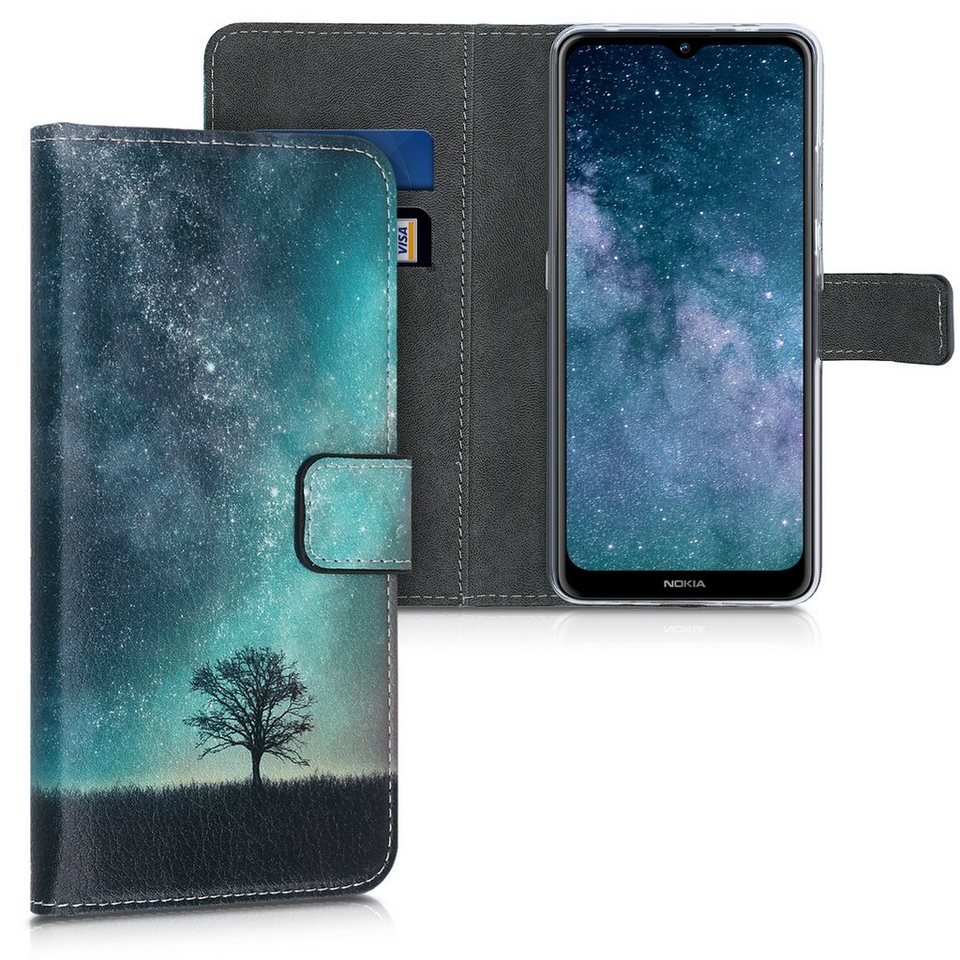 Kwmobile Handyhülle Wallet Case Für Nokia 24 Hülle Mit Ständer