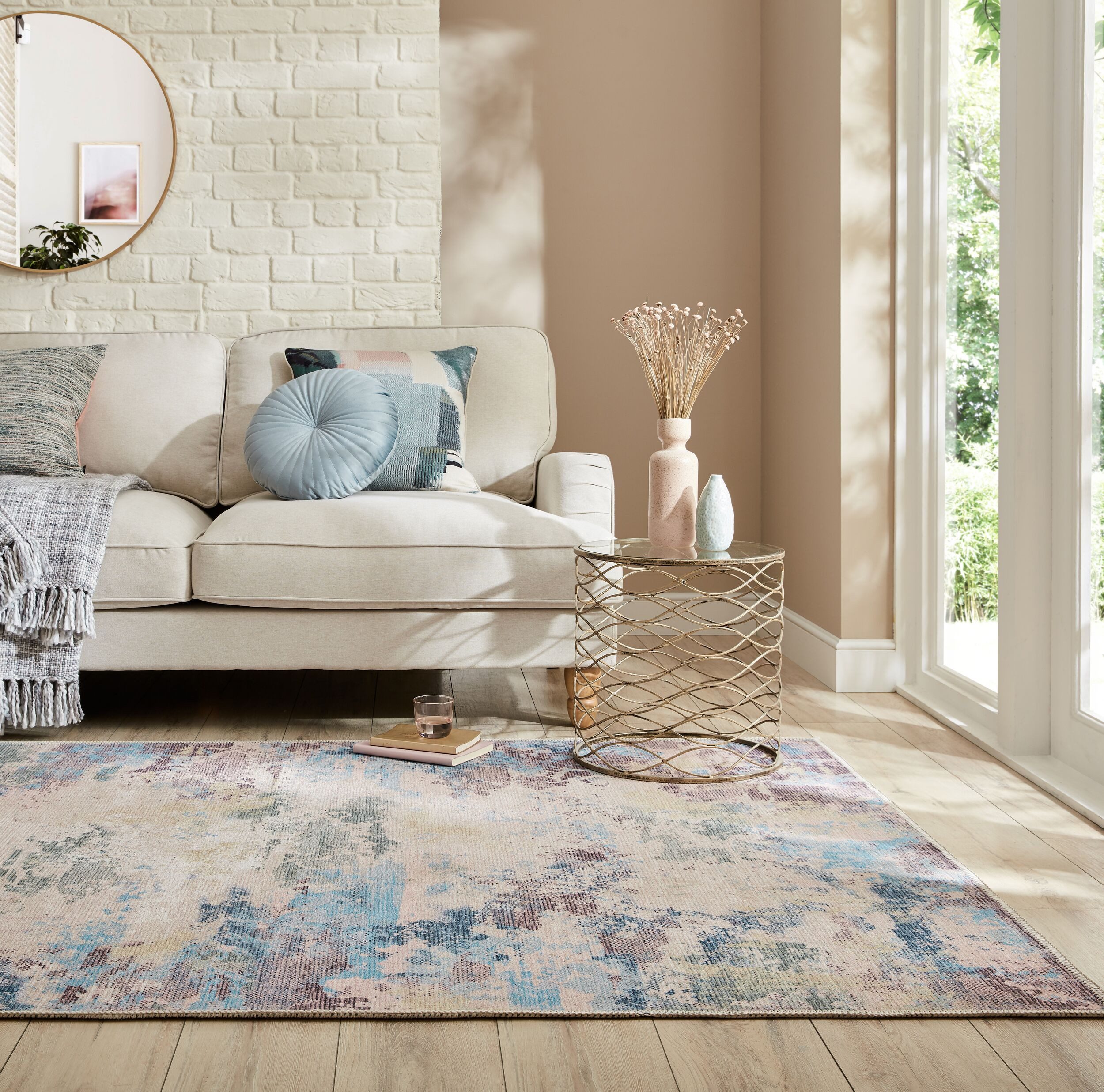 Flair Rugs Teppich Reid Abstract Rechteckig Höhe 4 Mm Waschbarer