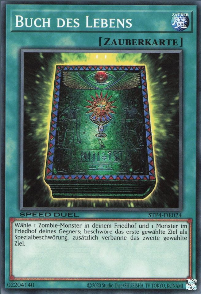 Recollectibles Sammelkarte Yugioh Karte Buch Des Lebens Deutsch Yu Gi