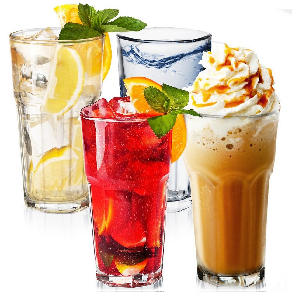 Konzept Gläser Set Stapelbare Trinkgläser Set Wassergläser 285365 Ml