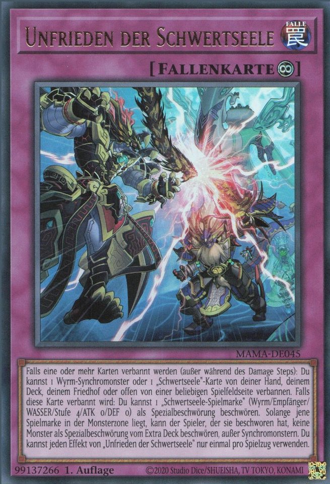 ReCollectibles Sammelkarte YuGiOh Karte Unfrieden der Schwertseele ... ReCollectibles Sammelkarte YuGiOh Karte Unfrieden der Schwertseele ...