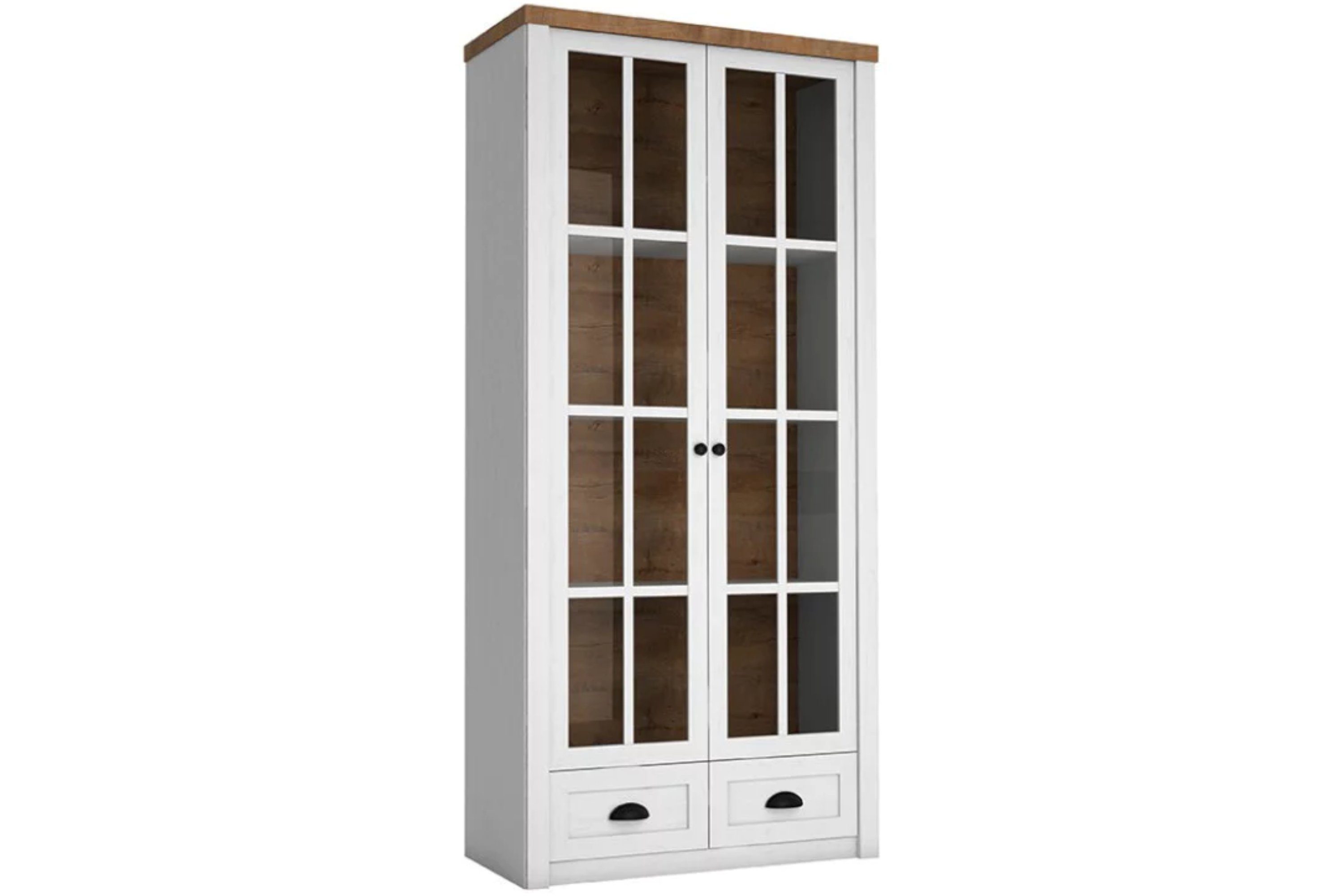 Konsimo® Glasvitrine Lemas Vitrine Standvitrine Hergestellt In Der Eu