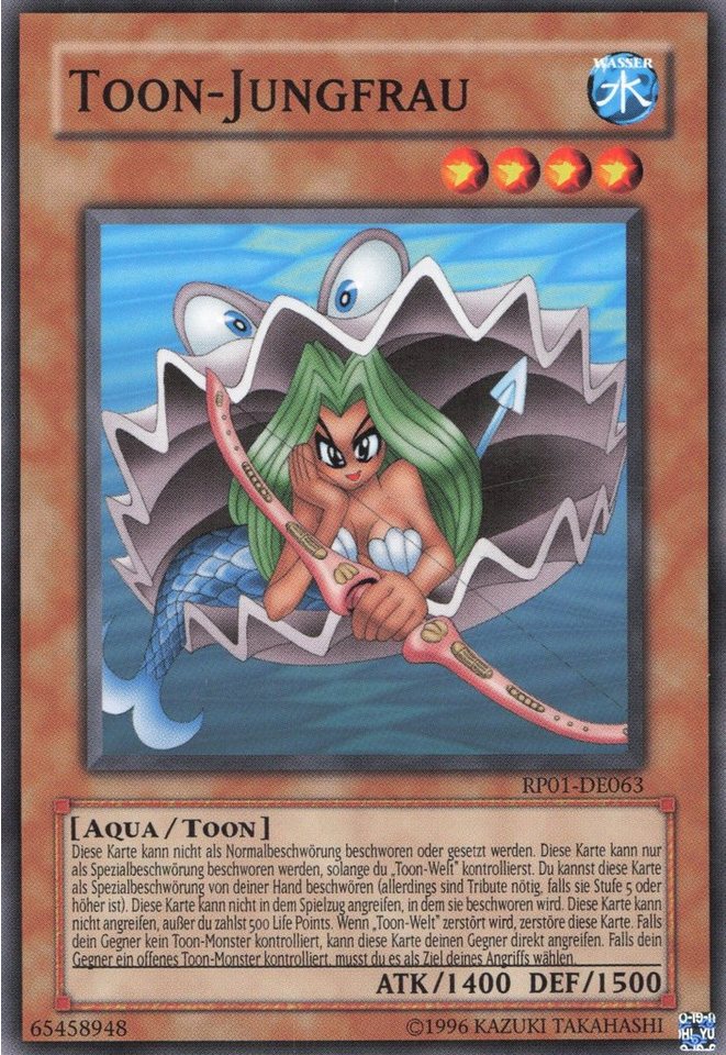 Recollectibles Sammelkarte Yugioh Karte Toon Jungfrau Deutsch Yu Gi Oh