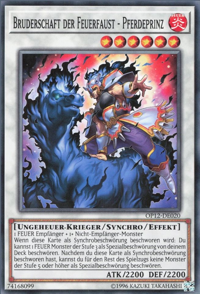 Recollectibles Sammelkarte Yugioh Karte Bruderschaft Der Feuerfaust