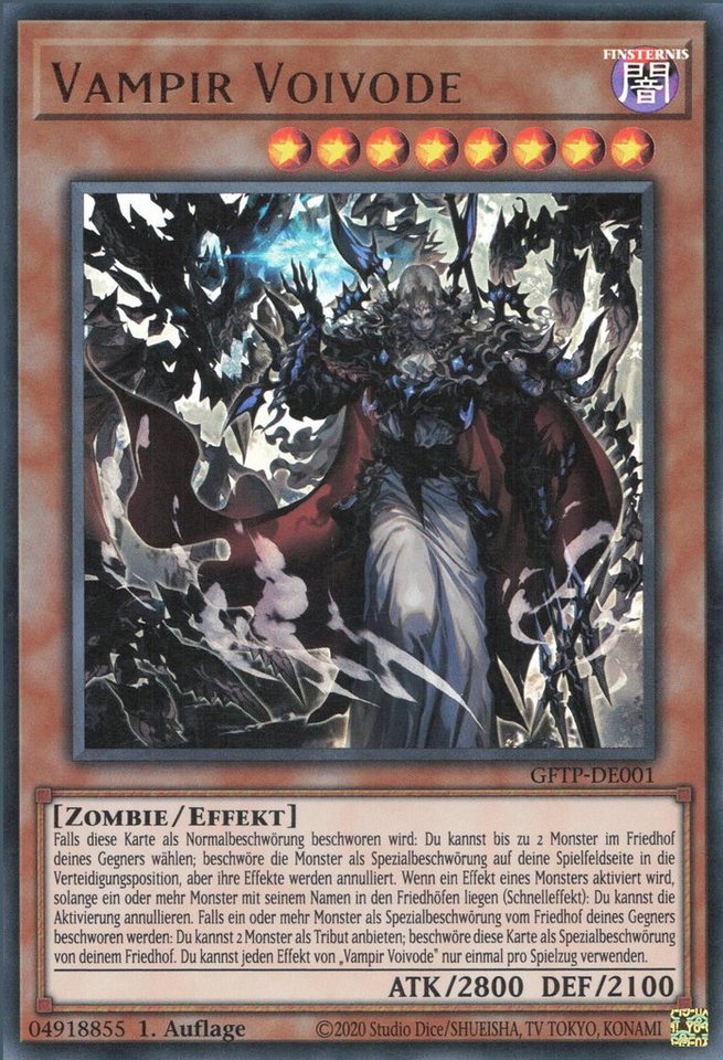 Recollectibles Sammelkarte Yugioh Karte Vampir Voivode Deutsch Yu Gi