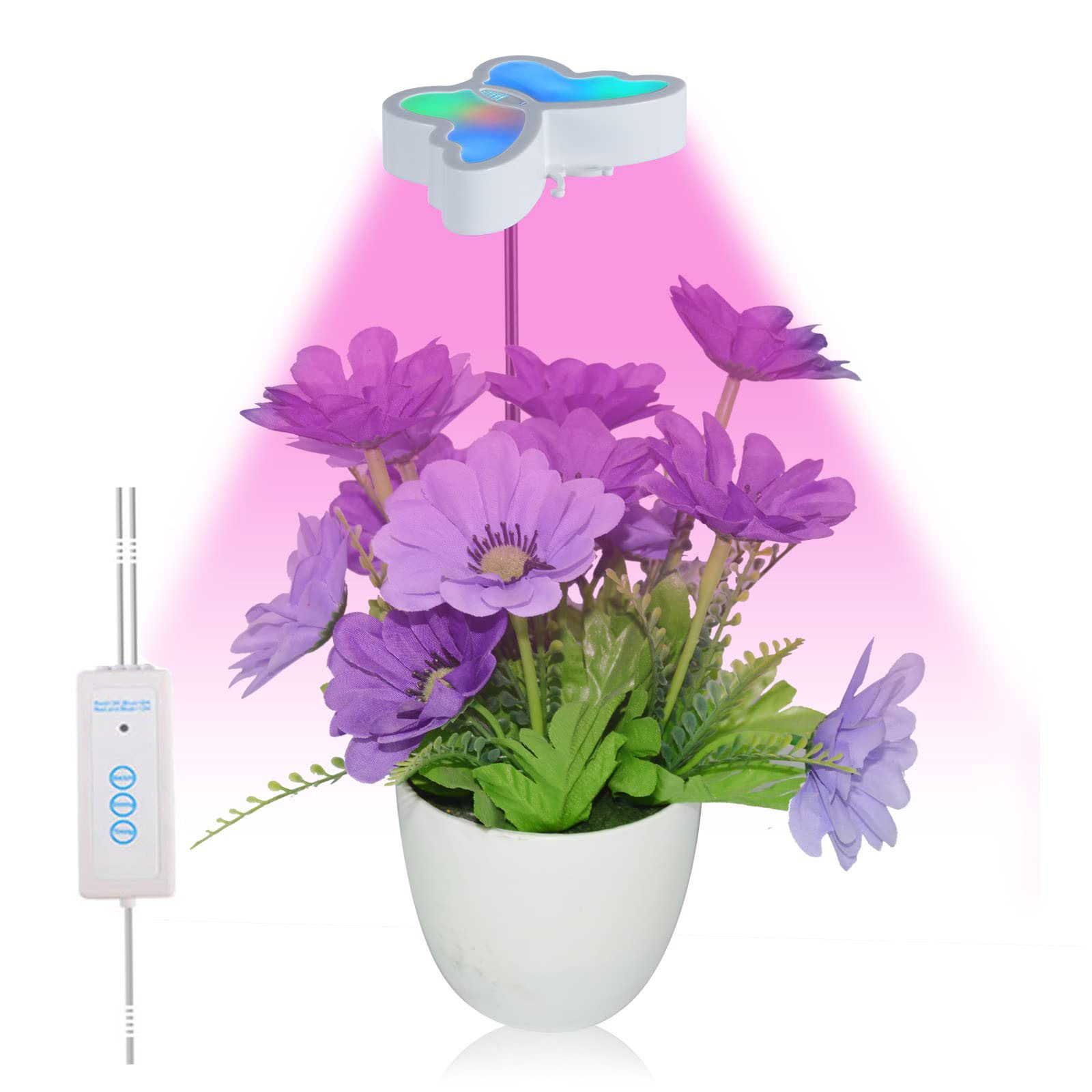 Mupoo Pflanzenlampe Led Wachstumslichtschwanenhalsled Vollspektrum
