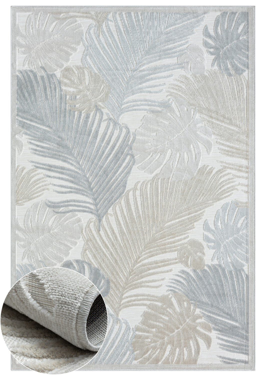 Wohnando Teppich My Rug Outdoor Teppich Cody 150x80 Cm Creme