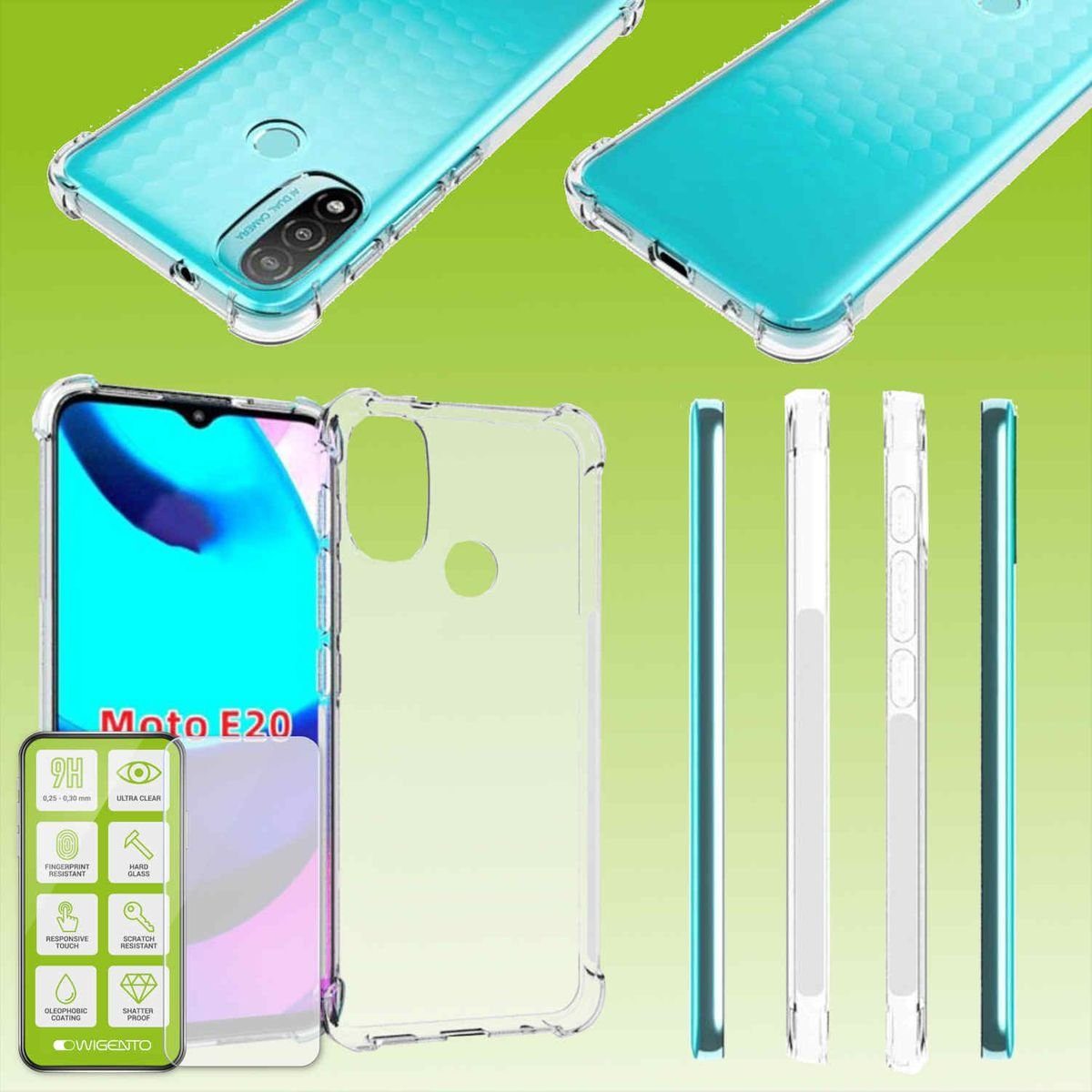 Wigento Handyhülle Für Motorola Moto E20 E40 Silikoncase Schock Tpu