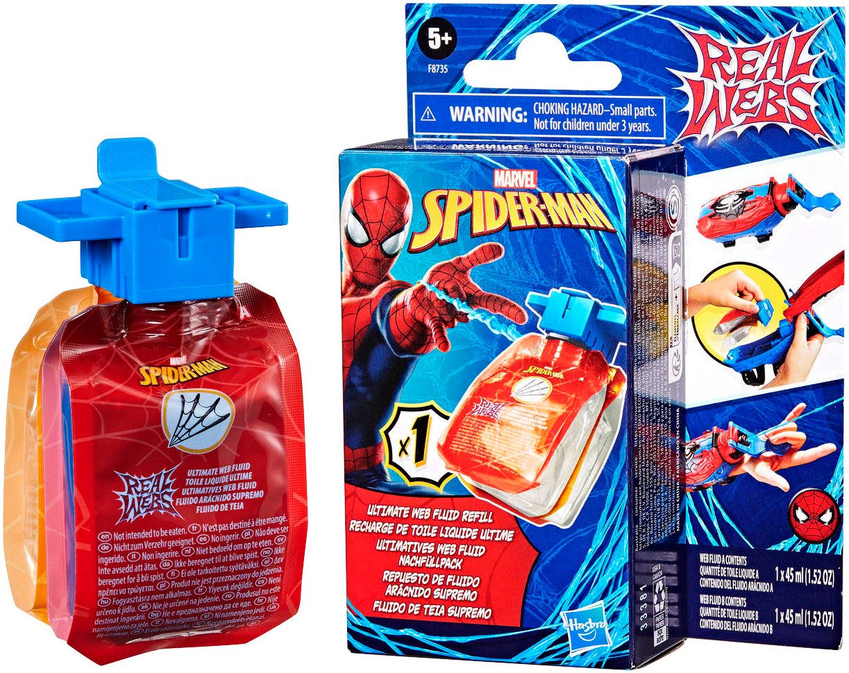 Hasbro Blaster Marvel Spider-Man Real Webs Fluid Nachfüllpack