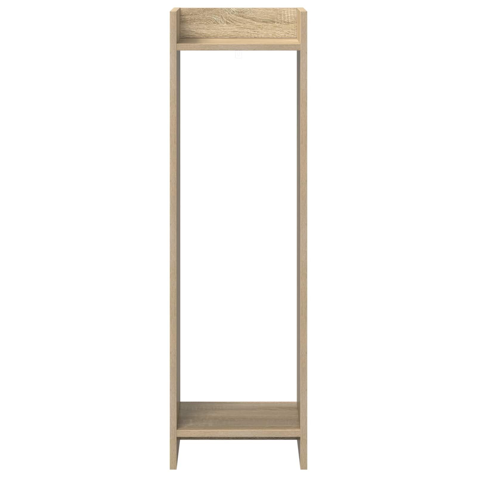 vidaXL Blumenständer Pflanzenständer mit Regal 2 pcs Sonoma-Eiche 30 x ...