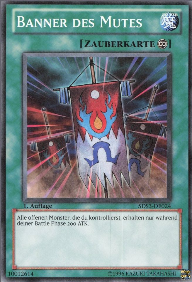 Recollectibles Sammelkarte Yugioh Karte Banner Des Mutes Deutsch Yu Gi