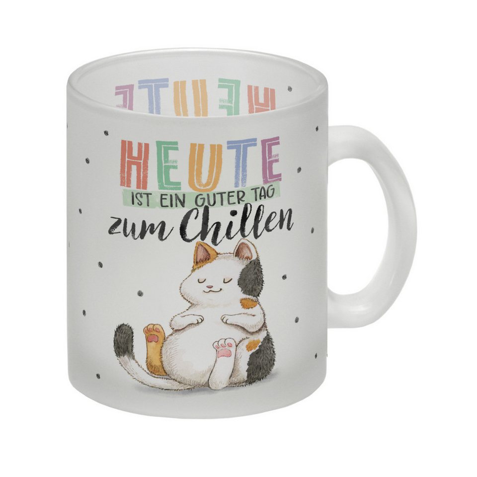 speecheese Tasse Glückskatze Glas Tasse mit Spruch Heute ist ein guter ... speecheese Tasse Glückskatze Glas Tasse mit Spruch Heute ist ein guter ...