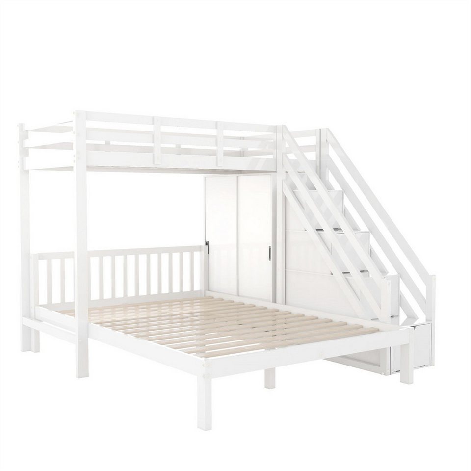 Autolock Kinderbett Etagenbett Mit Garderobemultifunktionales