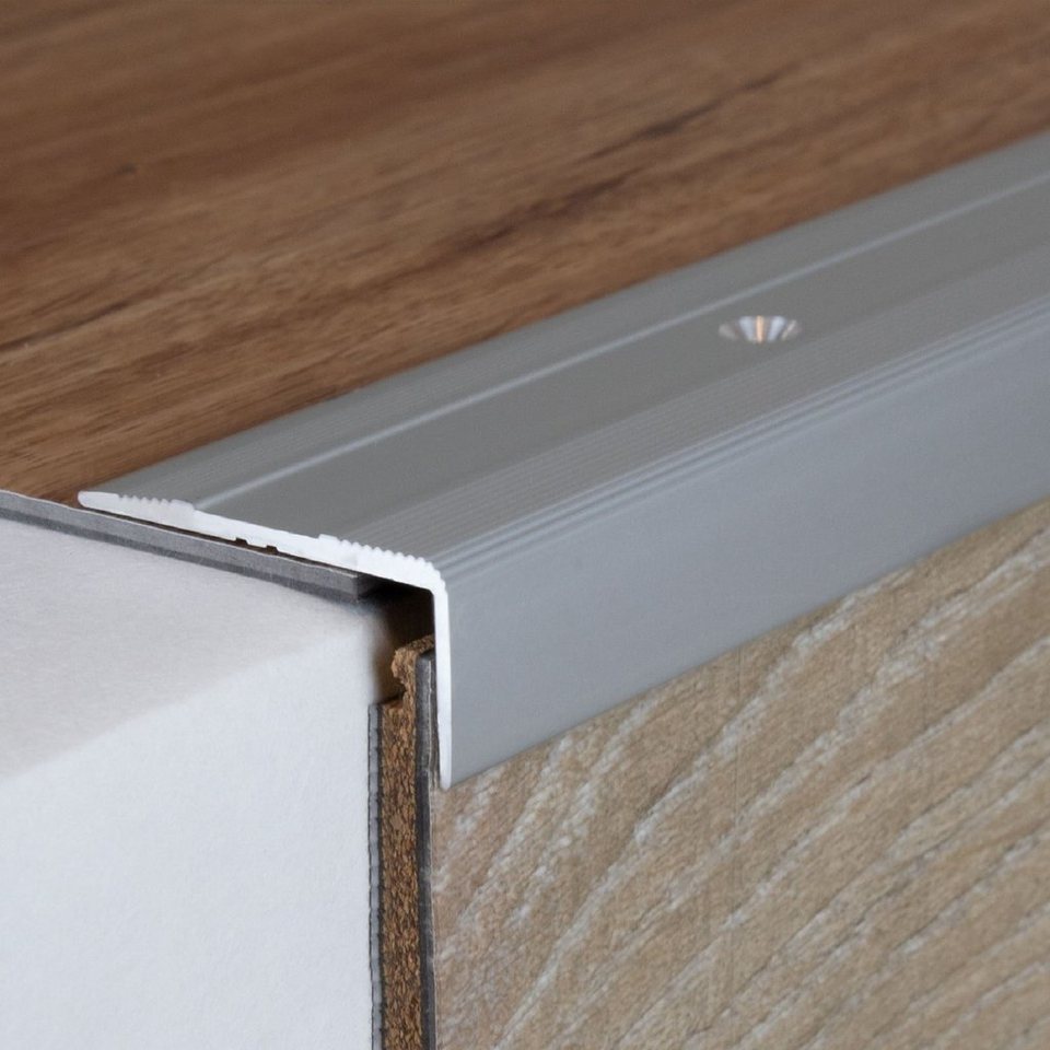 Proviston Treppenkantenprofil Aluminium 15 X 36 X 1000 Mm Silber