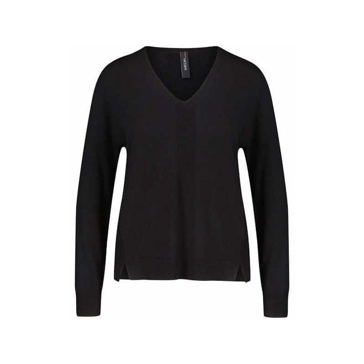 Marc Cain V Ausschnitt Pullover Schwarz Regular Fit 1 Tlg
