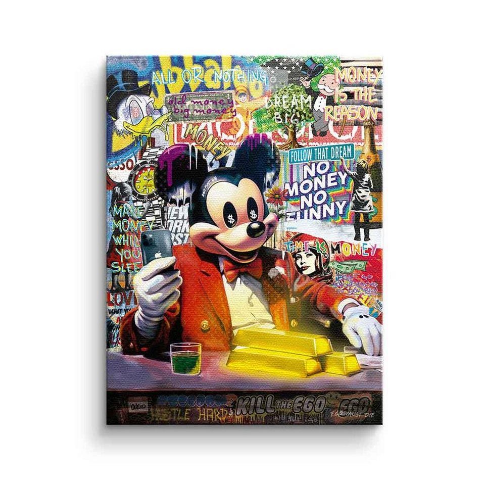 Dotcomcanvas® Leinwandbild Mickey Business Leinwandbild Mickey