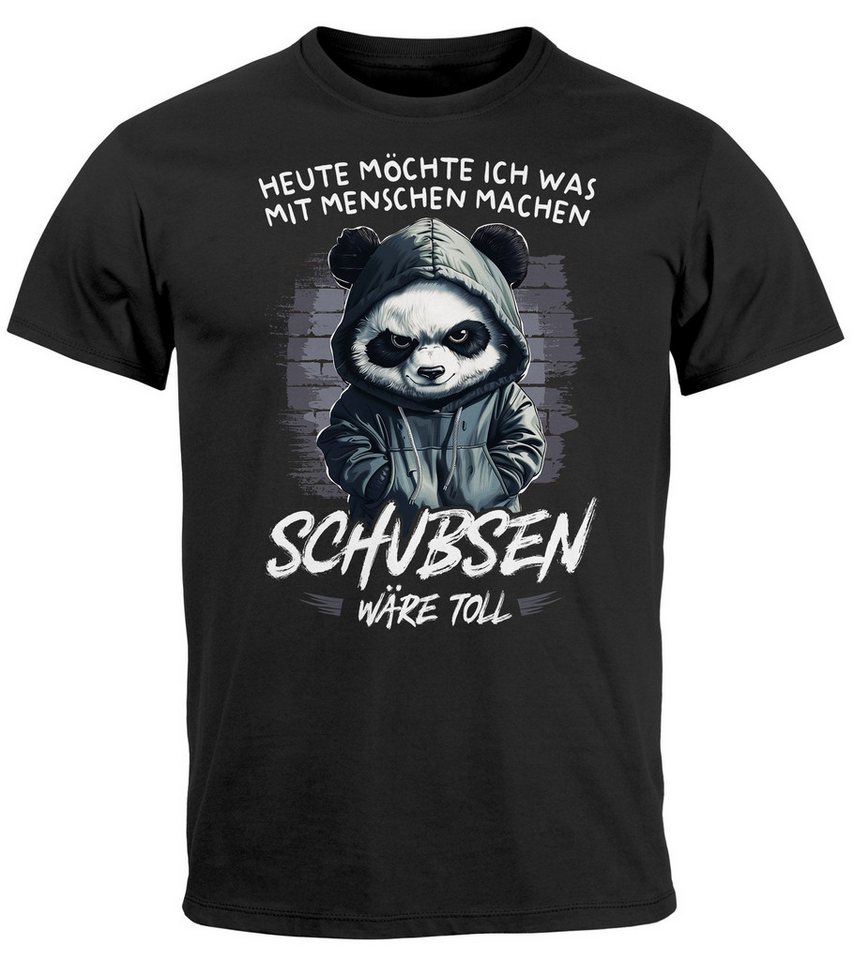 MoonWorks Print-Shirt Herren T-Shirt Heute möchte ich was mit Menschen ... MoonWorks Print-Shirt Herren T-Shirt Heute möchte ich was mit Menschen ...