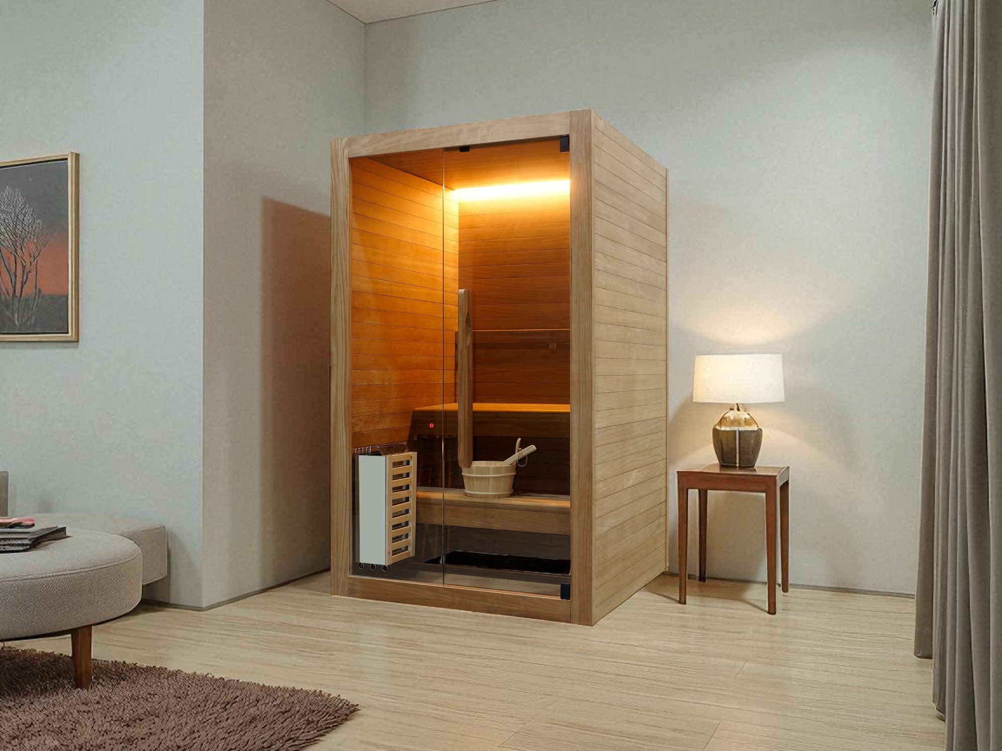 WELCON Sauna WELCON Easyheat Duo Indoor Sauna für 2 Personen