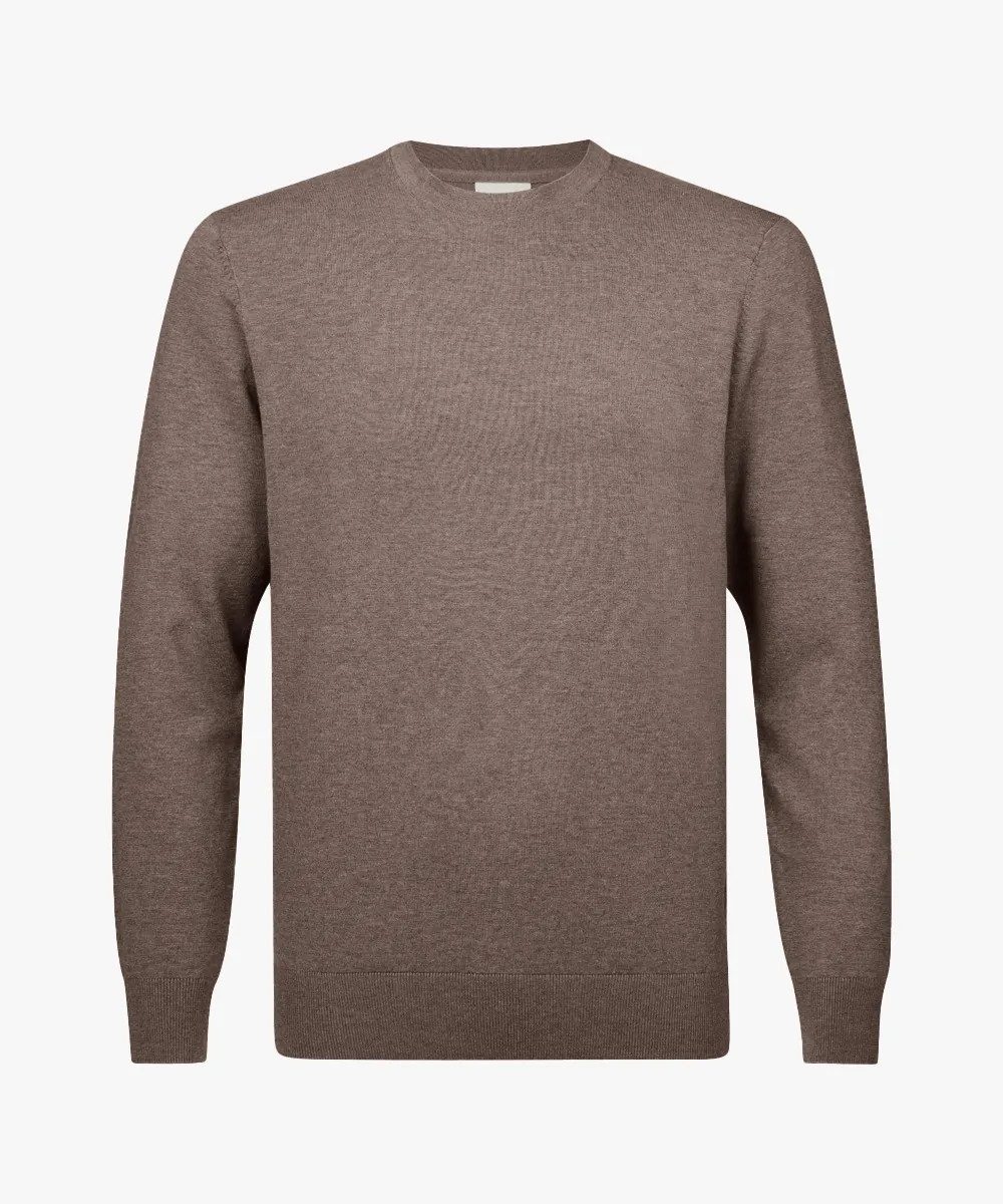 Profuomo Strickpullover Luxury-Basic-Rundhalspullover - Regular Fit