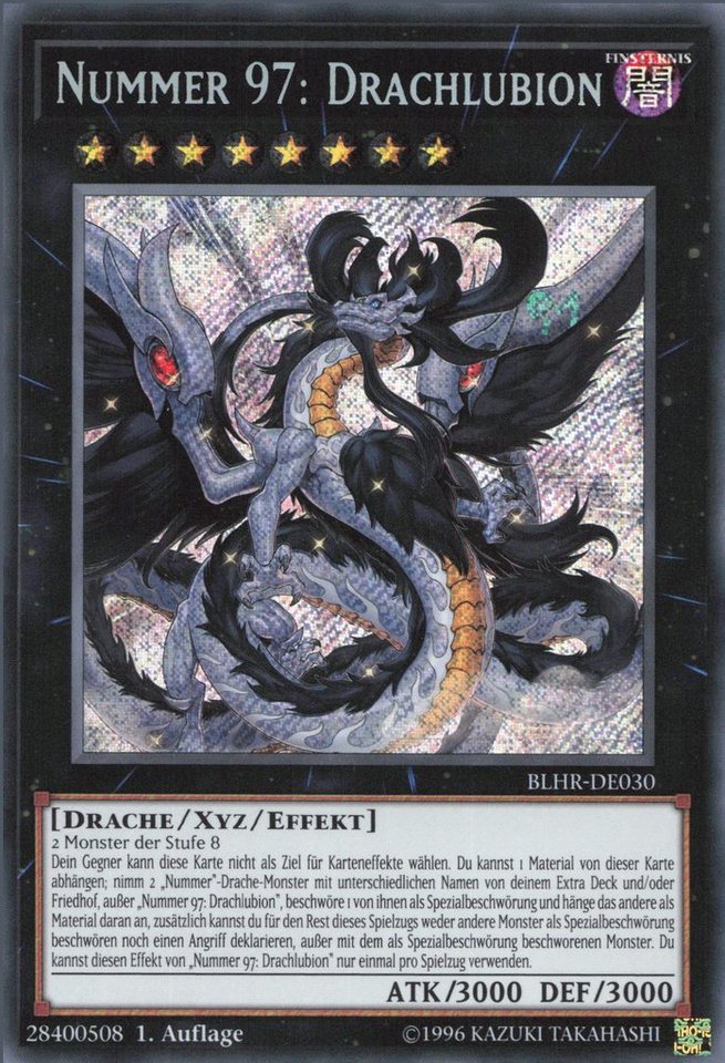Recollectibles Sammelkarte Yugioh Karte Nummer 97 Drachlubion Deutsch