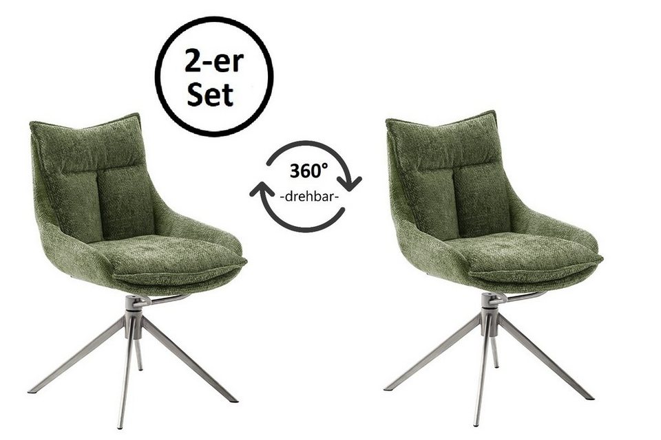 Freiraum Küchenstuhl Parker 2 Er Set 2 Er Set In Olive Polyester