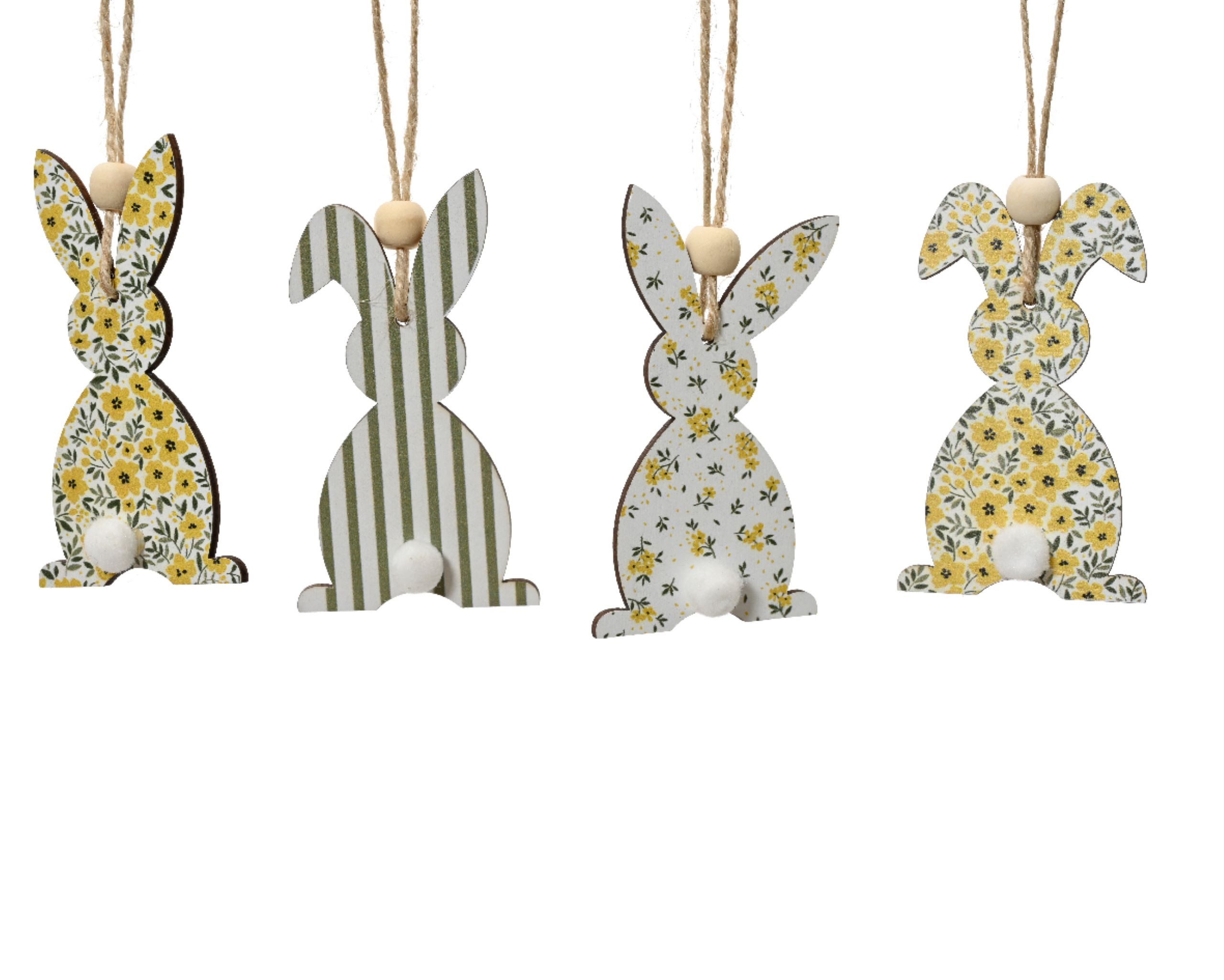 Decoris Season Decorations Osterfigur Osterhase Zum Aufhängen 4x8cm