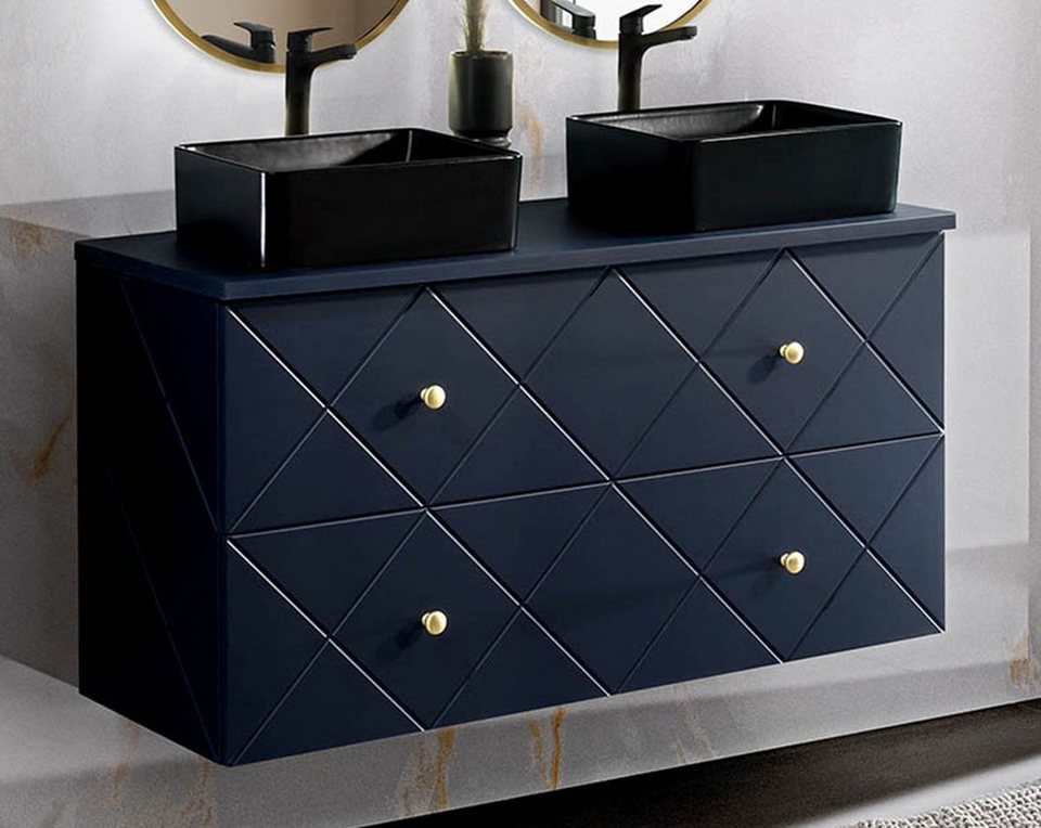 Einfachgutemoebel Waschtisch Set Badezimmer Waschplatz Blumond 120cm
