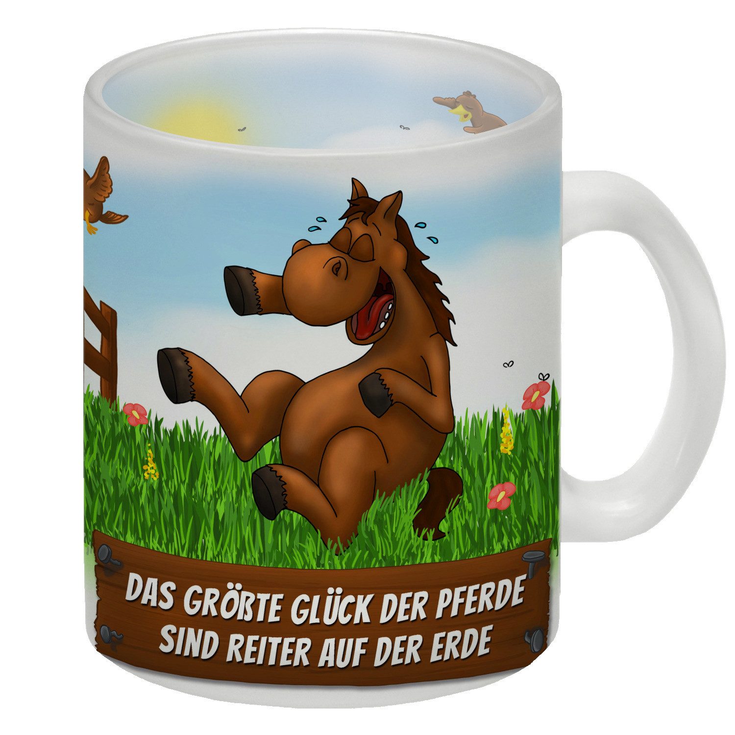 Speecheese Tasse Das Größte Glück Der Pferde Sind Reiter Auf Der Erde