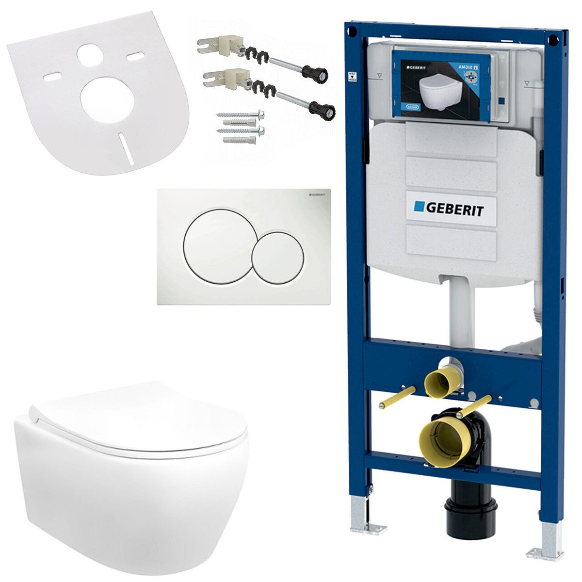 Geberit Tiefspül Wc Geberit Al5513 Set Abgang Waagerecht Geberit