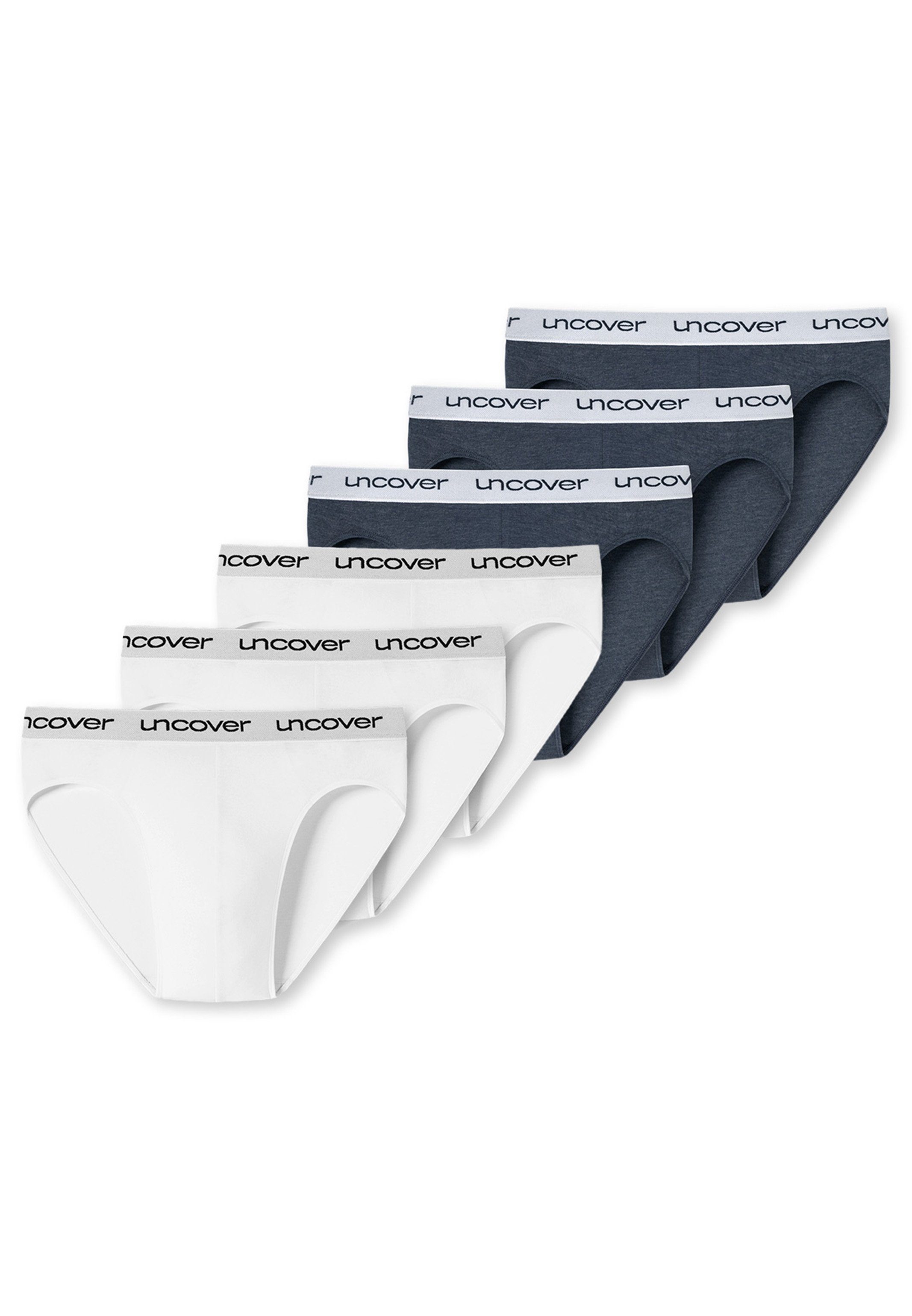 Uncover By Schiesser Slip 6er Pack Basic Spar Set 6 St Rio Slip