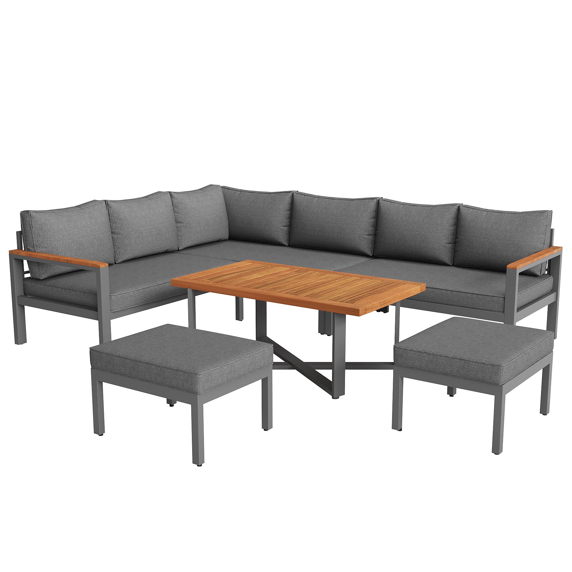 Okwish Gartenlounge Set Gartenlounge Set Für 7 8 Personen Gartenmöbel