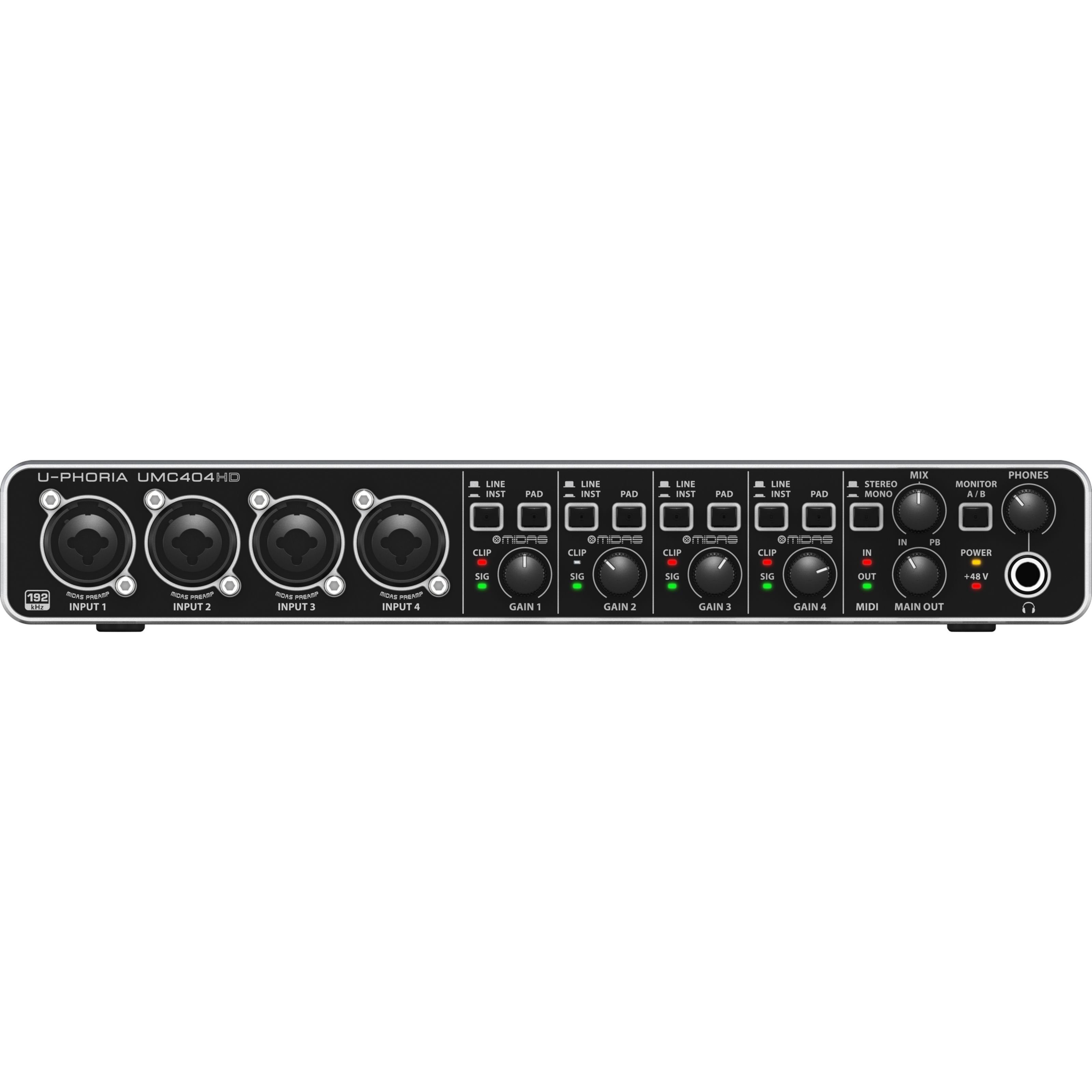 Behringer Digitales Aufnahmegerät (UMC404HD U-Phoria - USB Interface ...