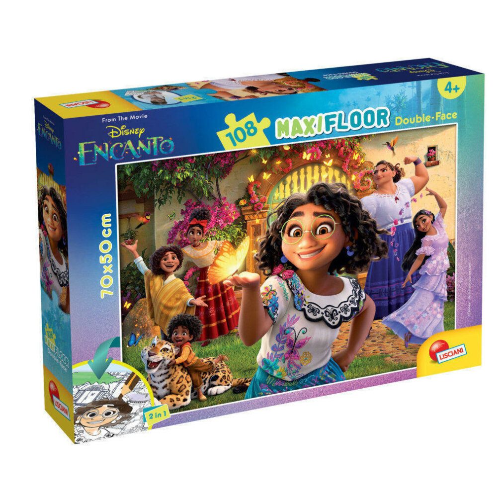 Lisciani Highlighter Puzzle da 108 Pezzi Maxi Double Face - Encanto