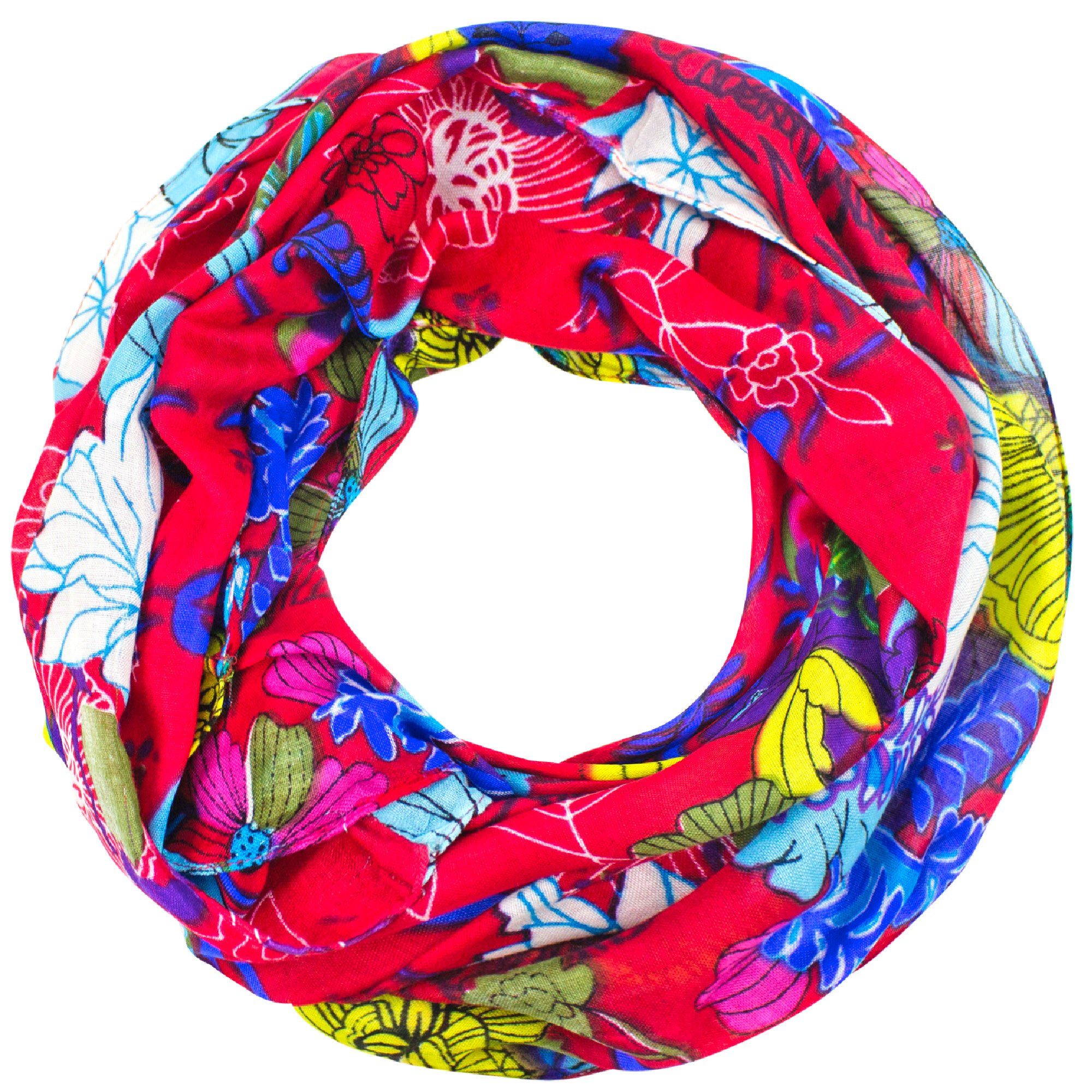 Sunsa Loop Damen Loop Schal 100 Baumwolle Schlauchschal Loopschal