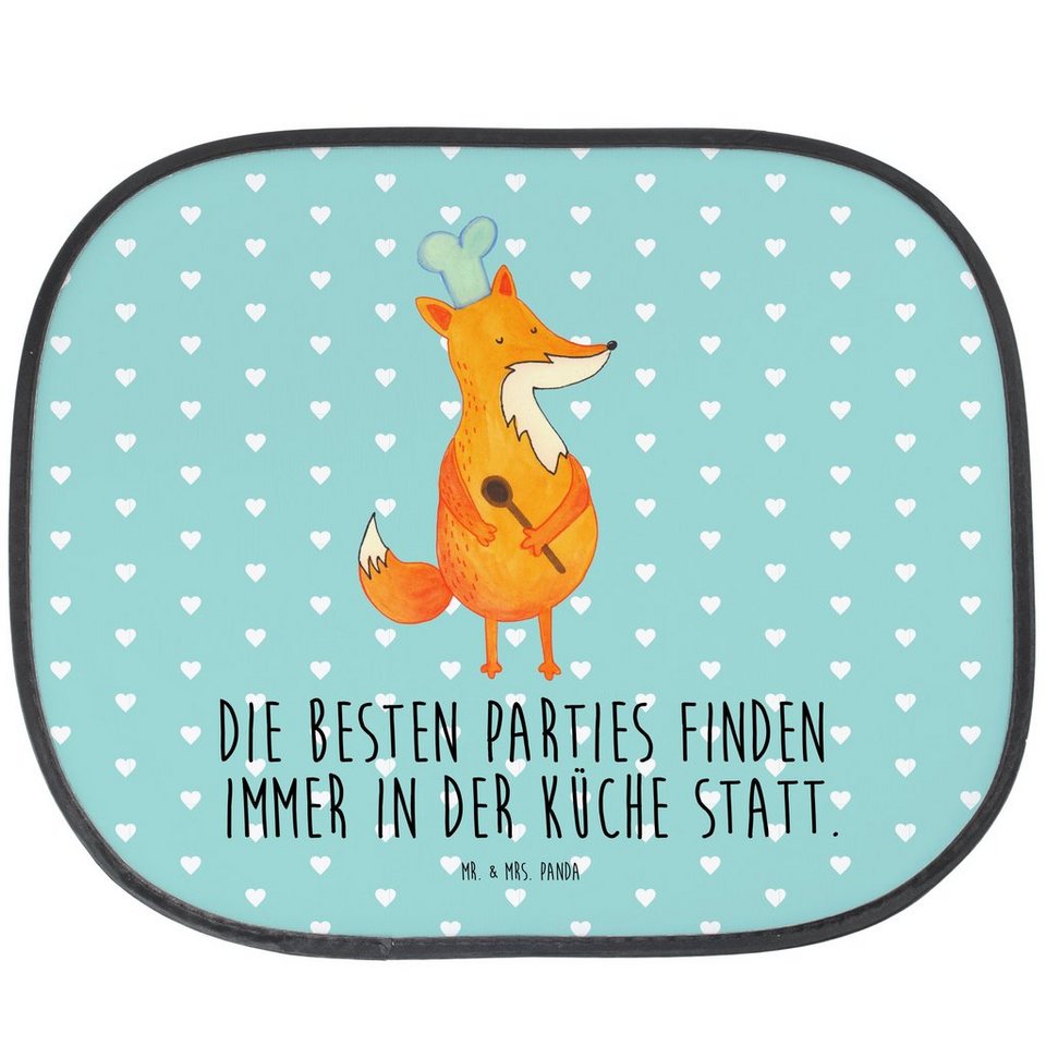 Sonnenschutz Fuchs Koch Türkis Pastell Geschenk Bäcker Party