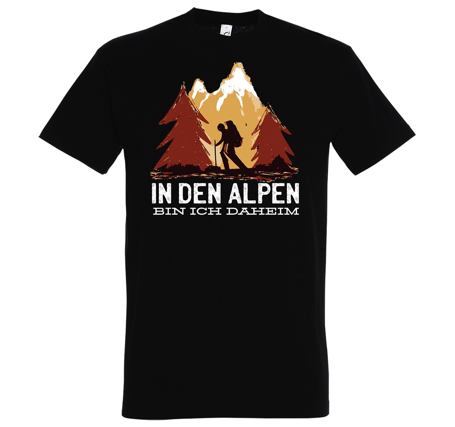 Youth Designz T-Shirt In Den Alpen Bin Ich Daheim Herren Shirt mit trendigem Frontprint