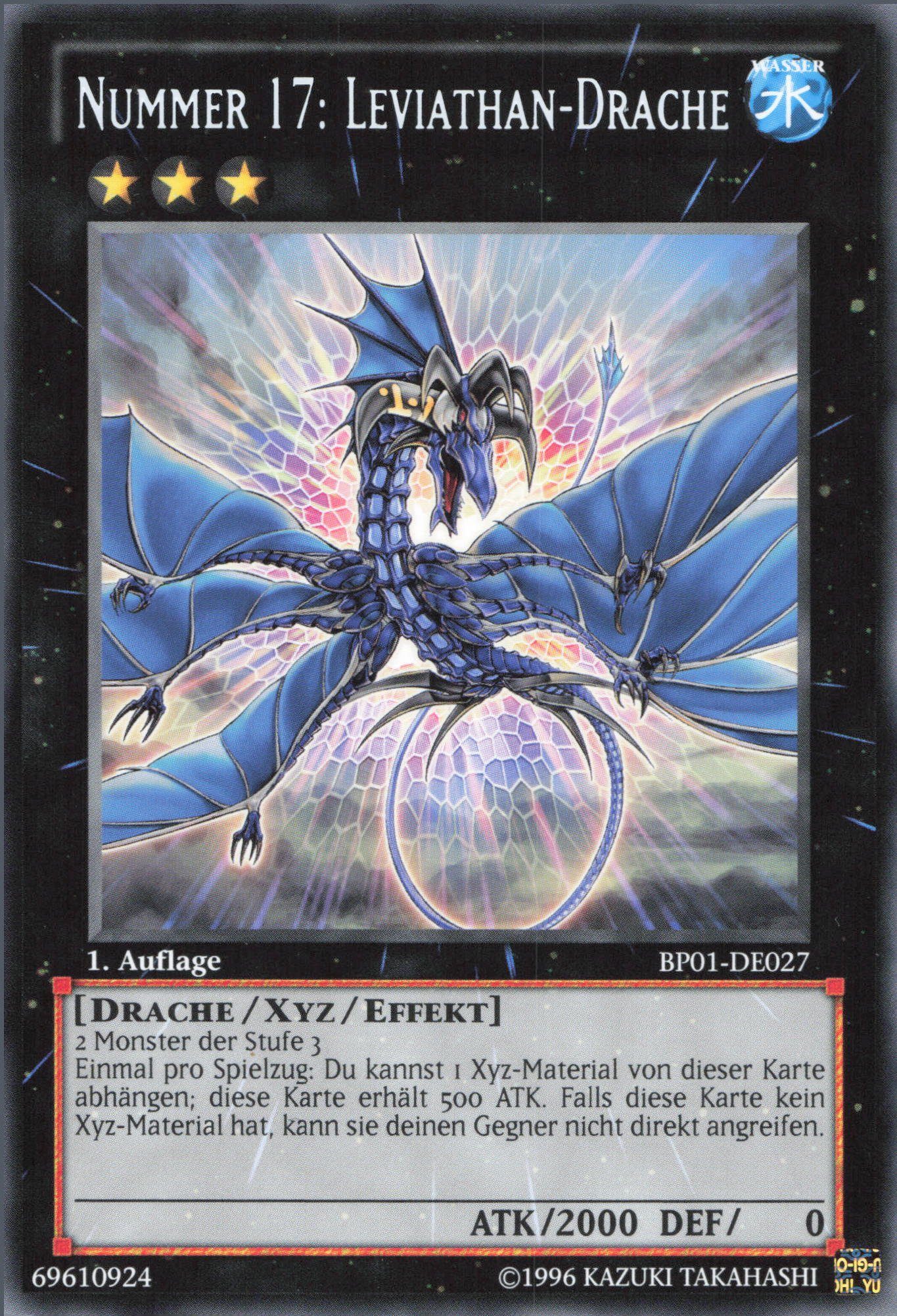 ReCollectibles Sammelkarte YuGiOh Karte Nummer 17: Leviathan-Drache (V.1) deutsch, Yu-Gi-Oh ...