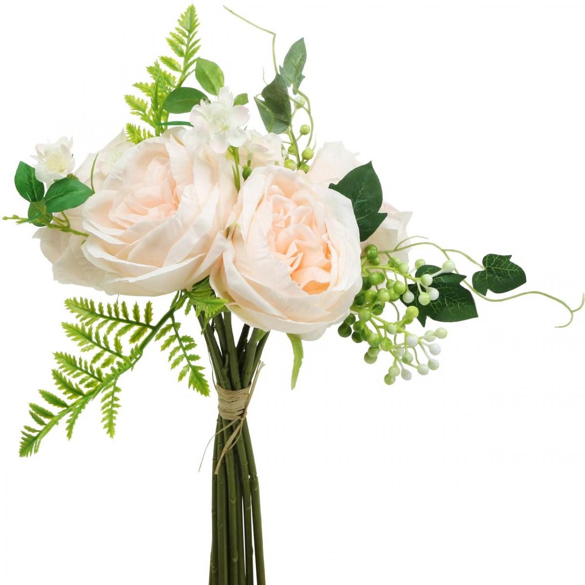 Kunstblume Deko-Rose im Topf - Romantische Seidenblumen, Rosa ...