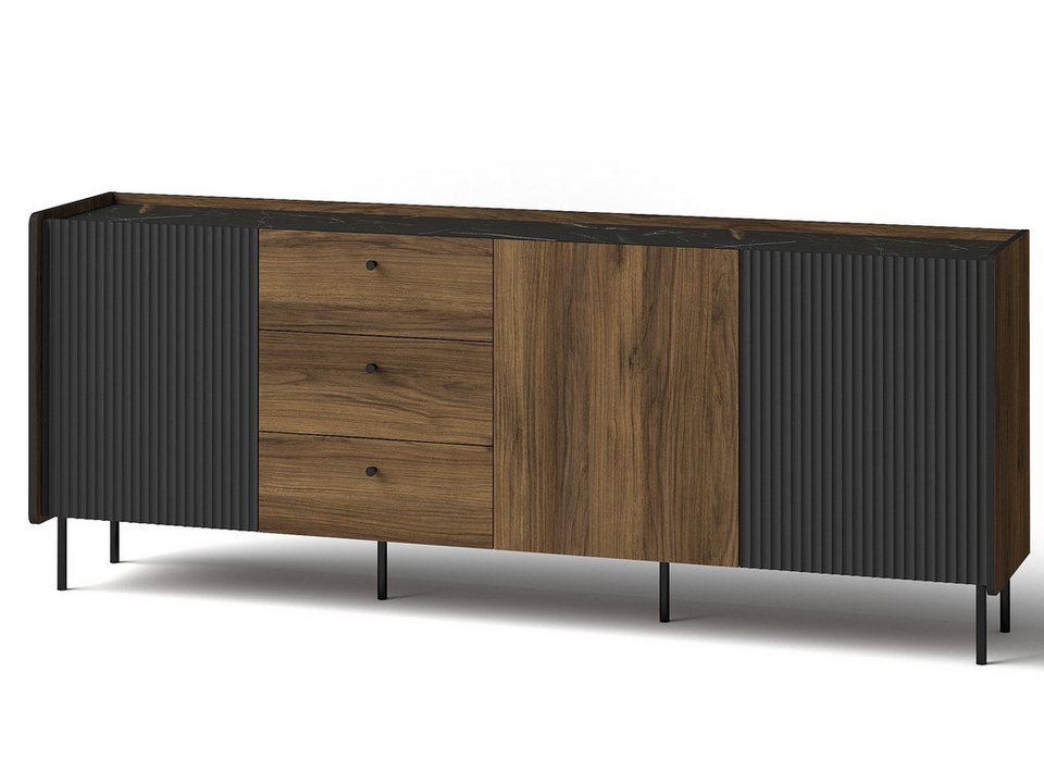 Compleo Schubkastenkommode Luxus Kommode Como Modern Stil 3 Türig