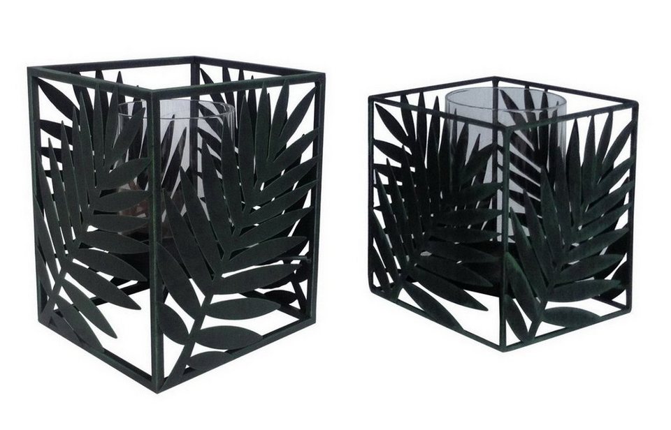 Trend Line Windlicht Trendline Windlicht Metall Palme 16 X 16 X 21 Cm