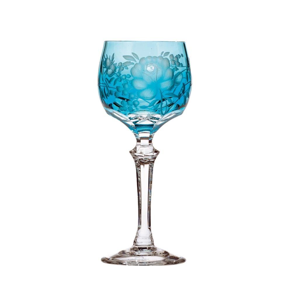 Arnstadt Kristall Likörglas Kristall Primerose Türkis 143 Cm