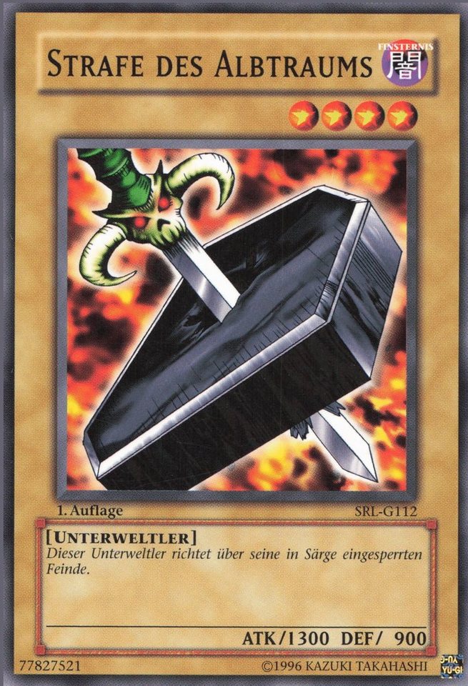 Recollectibles Sammelkarte Yugioh Karte Strafe Des Albtraums V 1