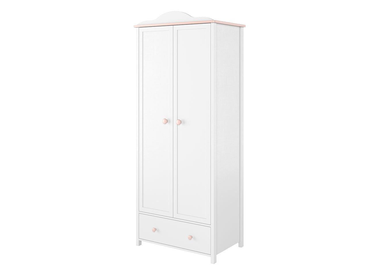 Mirjan24 Kleiderschrank Luna 2d Ln01 2 Drehtüren Und Schublade Mit