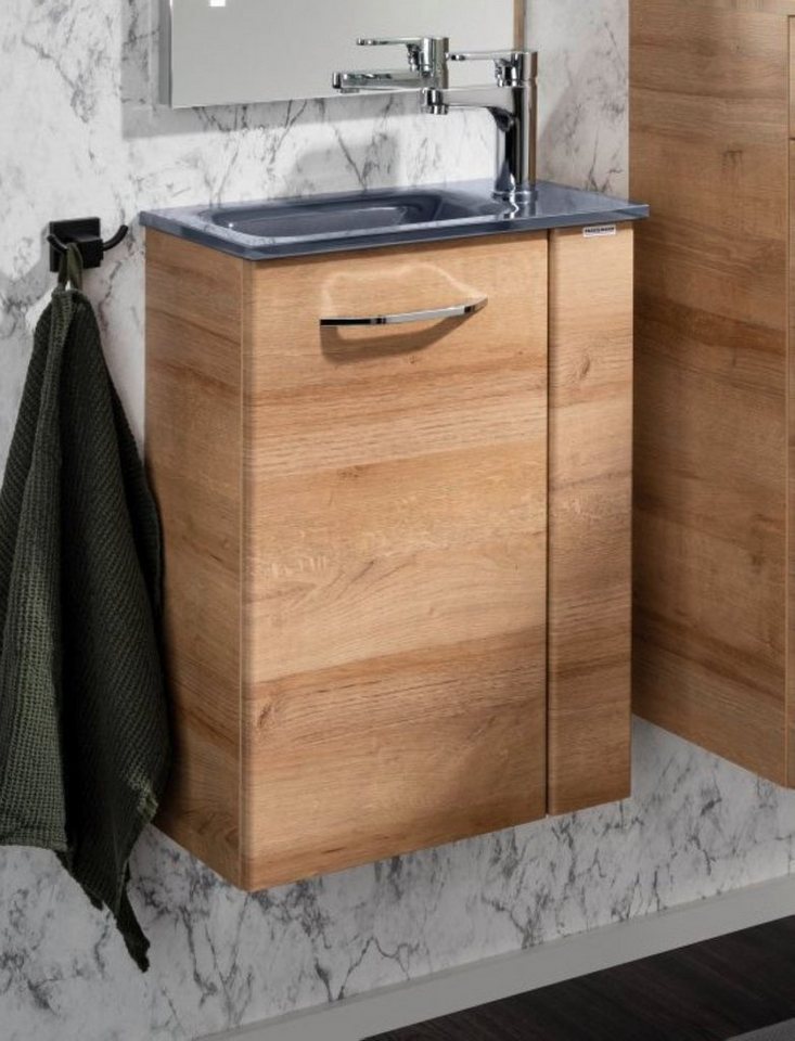 Fackelmann Badmöbel Set Fackelmann Milano Gäste Wc Set 2 Teile Glas